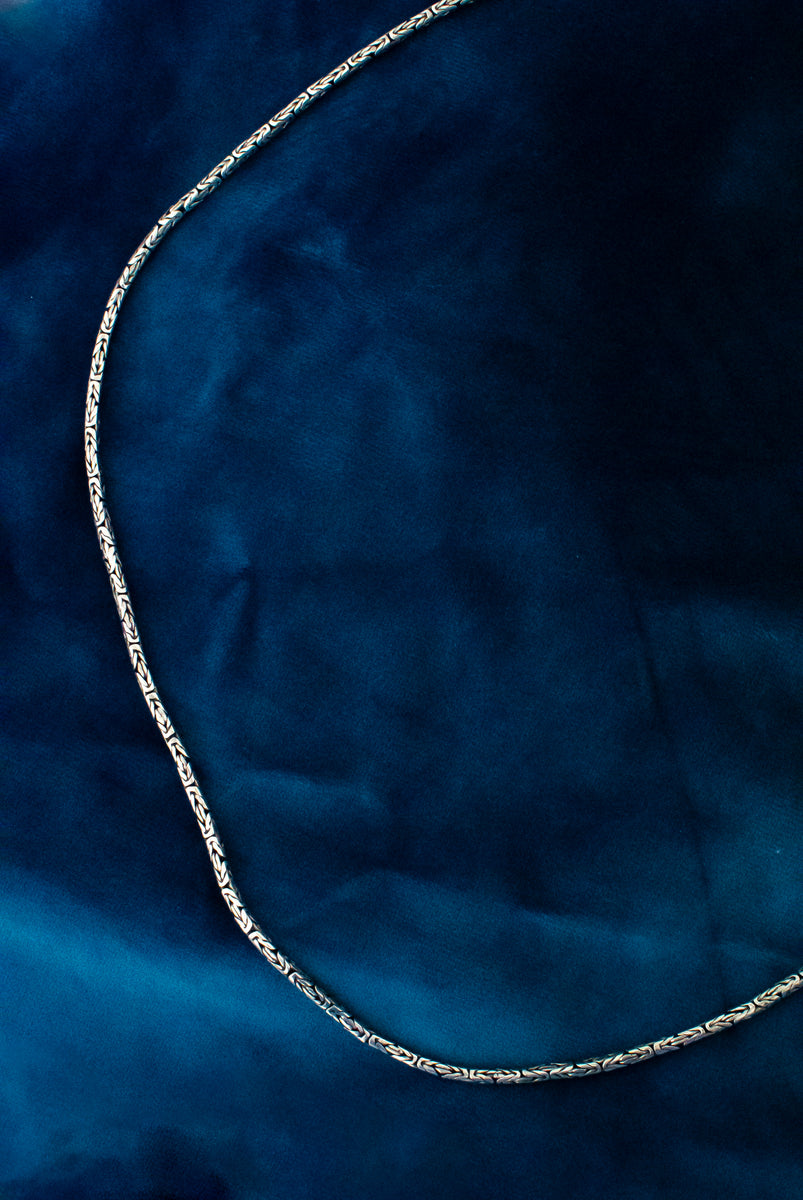 Sterling Silver Round Byzantine Chain
