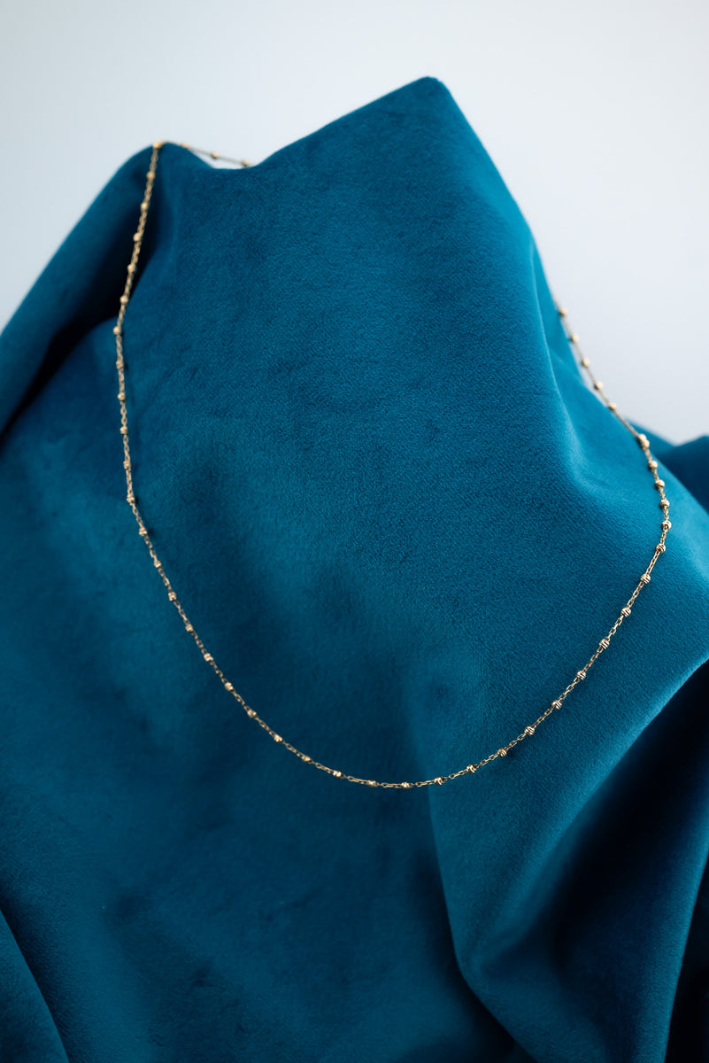 9ct Gold Fancy Cable Link Ball Chain